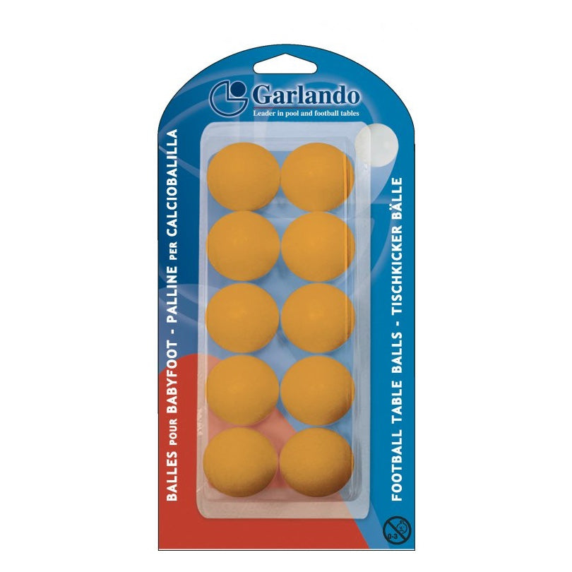 Garlando Orange Table Footballs - 10 Pack – Sherwood Sport