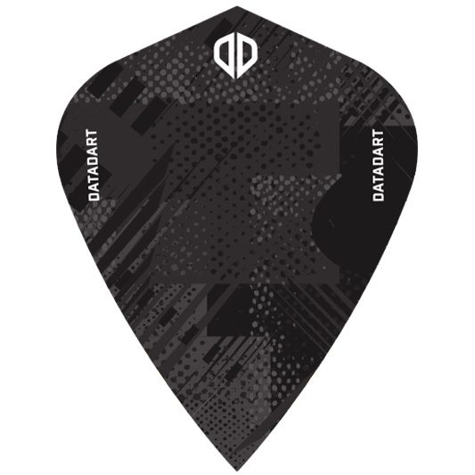 Datadart Grunge Black Dart Flights – Sherwood Sport