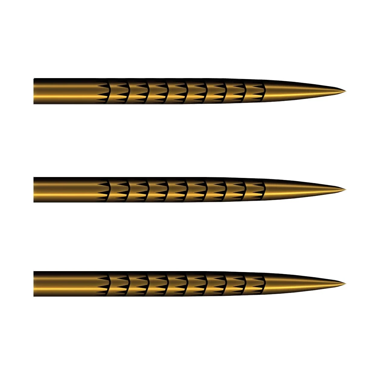 Shot Badlands Tracks Steel Tip Dart Points Gold Ti - 38mm – Sherwood Sport